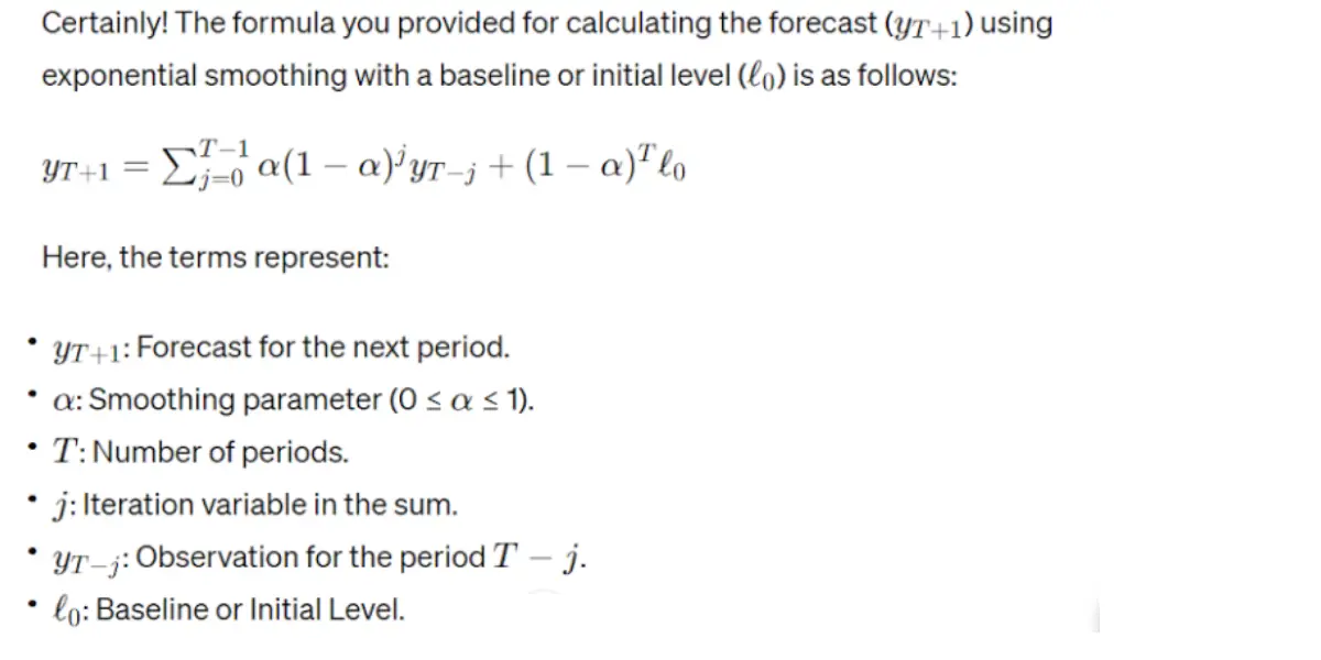 Exponential Smoothing Forecast Calculator Online (Weighted Average Form) Exponential Smoothing Forecast Calculator Online (Weighted Average Form)