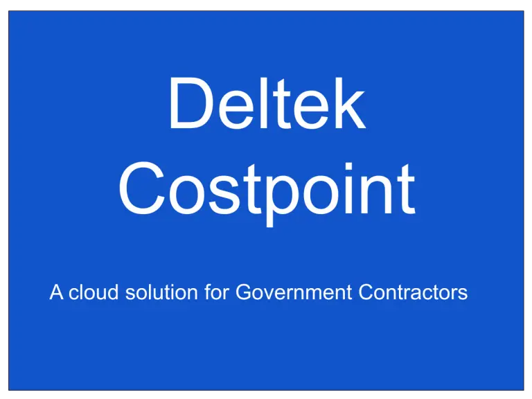 Deltek Costpoint Review (ERP Software) - Pricing, Modules, Advantages ... Deltek Costpoint Review (ERP Software) - Pricing, Modules, Advantages ...