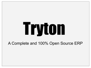 Tryton Open Source ERP Review