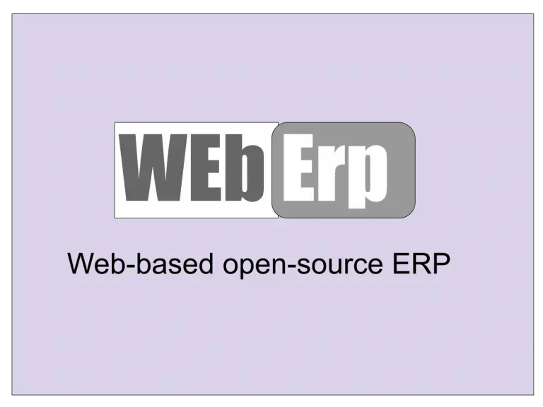 WebERP Review - Pricing, Features, Pros & Cons