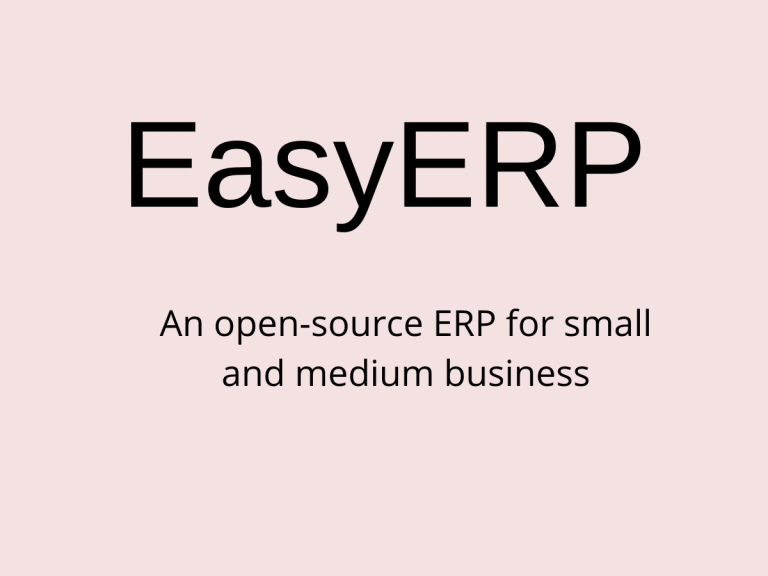 EasyERP - Nodejs ERP/CRM Open Source Solution for SMB
