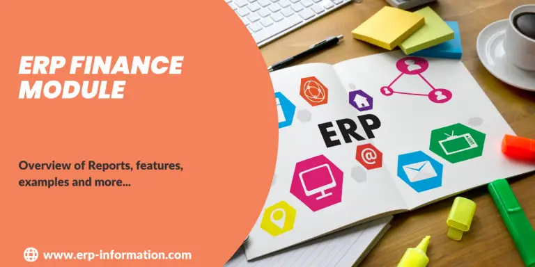 ERP Finance Module - 7 types of reports and useful features