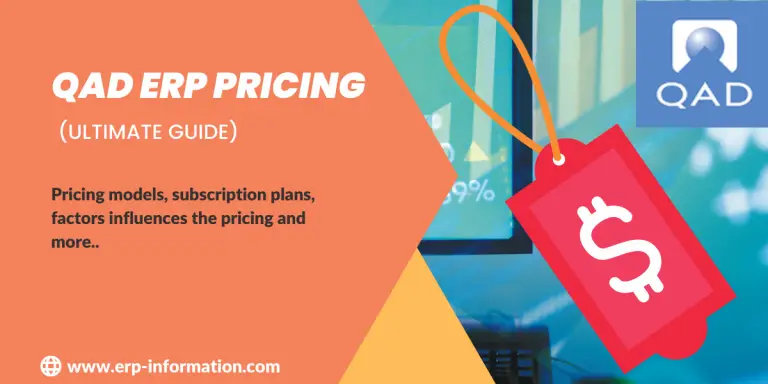 QAD ERP Pricing (Pricing Models, Subscription Plans)