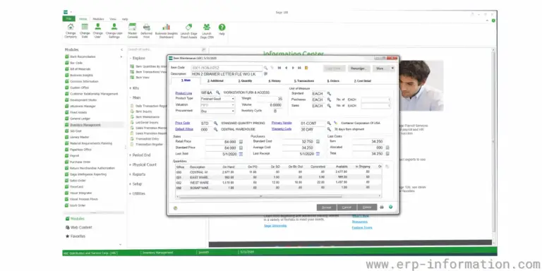 Sage 100cloud ERP (Detailed Review with Cost and Screenshots)