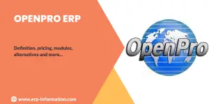 OpenPro ERP (Pricing, Modules, Alternatives)