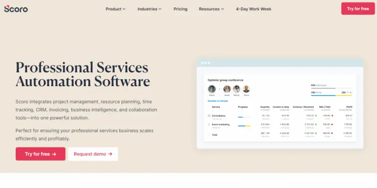 10 Best Professional Services Automation Software (PSA Software) of 2025